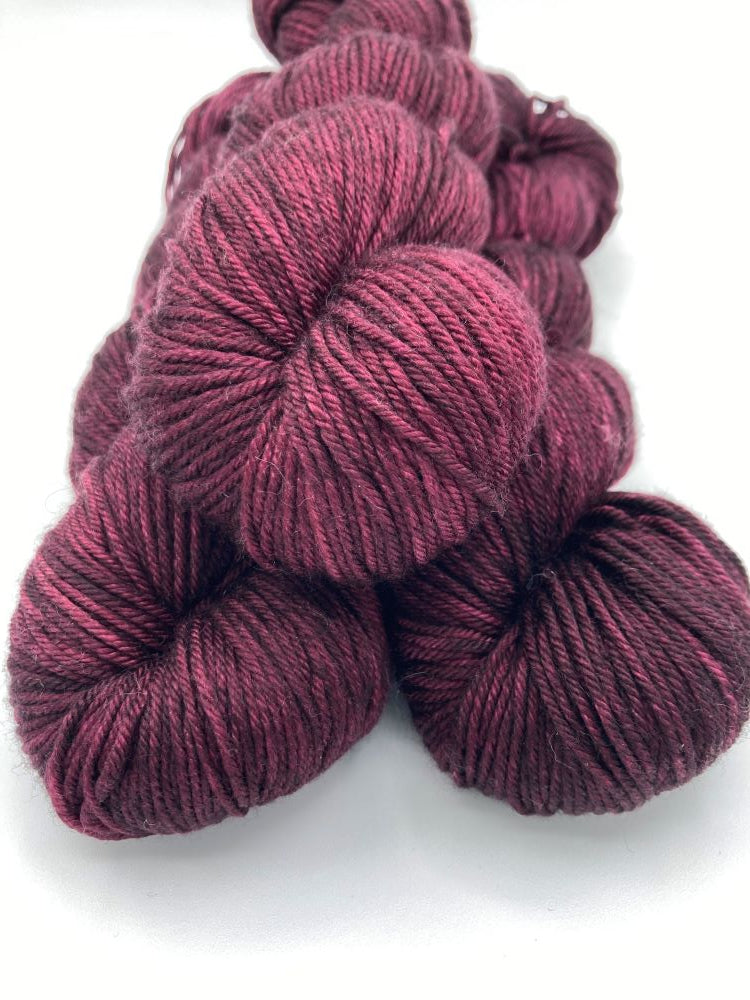 "Merlot" Colorway Silk Blend Yarn - Red Door Fibers
